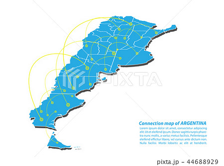 Modern of Map connections networkのイラスト素材 [44688929] - PIXTA