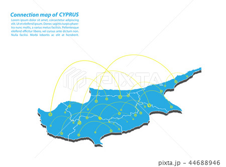 Modern of Map connections networkのイラスト素材 [44688946] - PIXTA