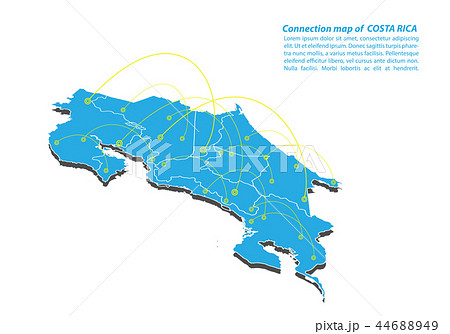 Modern of Map connections networkのイラスト素材 [44688949] - PIXTA