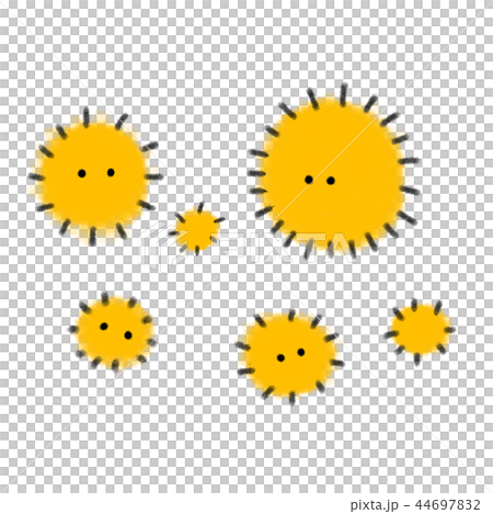 Pollen / yellow sand / fungus - Stock Illustration [44697832] - PIXTA