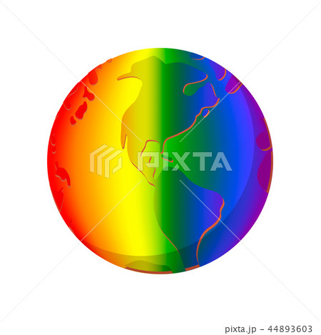 Rainbow planet cartoon iconのイラスト素材 [44893603] - PIXTA