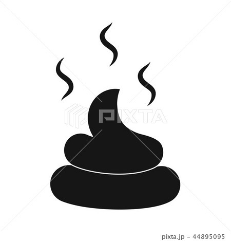 Faeces vector icon in black style for webのイラスト素材 [44895095] - PIXTA