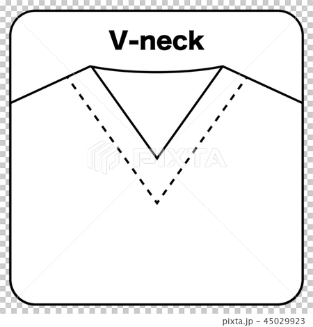 Neck collar icon V neck vector - Stock Illustration [45029923] - PIXTA