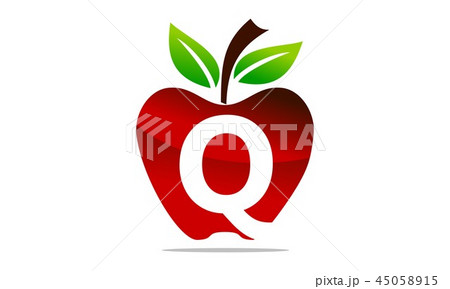 Apple letter Q Logo Design Template Vectorのイラスト素材 [45058915] - PIXTA