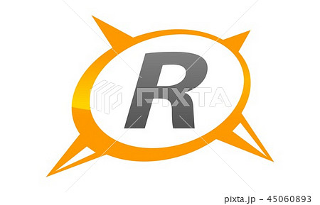 Compass Guide Solution Letter Rのイラスト素材 [45060893] - PIXTA