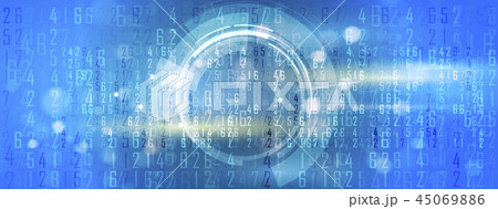 Abstract background Futuristic technology placeのイラスト素材 [45069886] - PIXTA