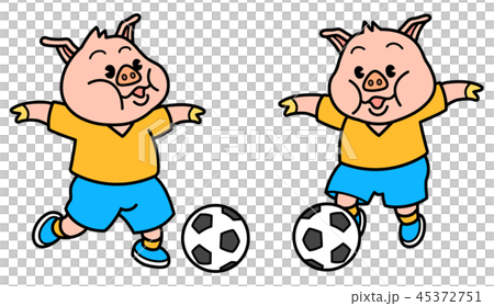 Piglet boy football - Stock Illustration [45372751] - PIXTA