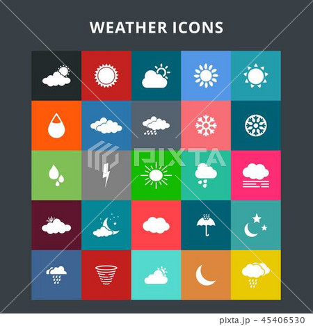 Weather Iconsのイラスト素材 [45406530] - PIXTA