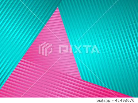 Turquoise and pink abstract striped backgroundのイラスト素材 [45493676] - PIXTA