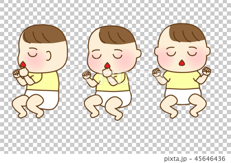 Baby Nene 3 Poses - Stock Illustration [45646436] - PIXTA