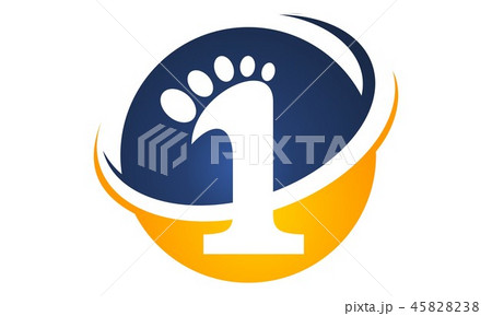 First Step Logo Design Template Vectorのイラスト素材 [45828238] - PIXTA