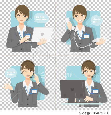 Excellent girl promotion section / business... - Stock Illustration ...