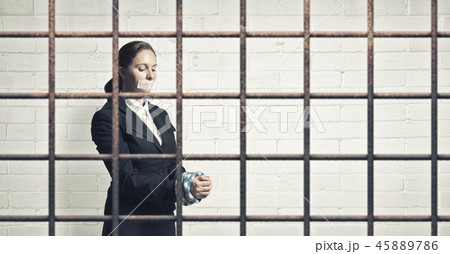 Woman prisoned in wardの写真素材 [45889786] - PIXTA