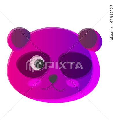 Trendy glitch neon vector illustration: cute...のイラスト素材 [45917528] - PIXTA