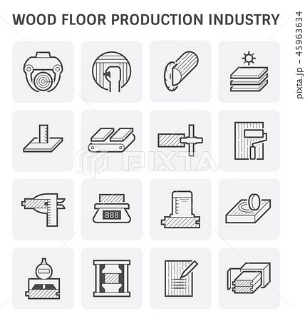wood production iconのイラスト素材 [45963634] - PIXTA