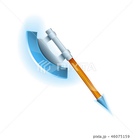 Fantasy medieval halberd iconのイラスト素材 [46075159] - PIXTA