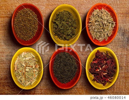 several tea containersの写真素材 [46080014] - PIXTA