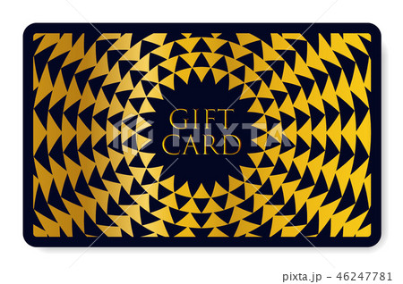 Gift card with abstract geometry pattern (triangleのイラスト素材 [46247781 ...