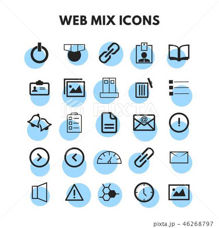 Vector Mix icons setのイラスト素材 [46268797] - PIXTA