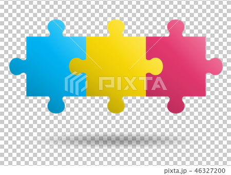 3 piece puzzle - Stock Illustration [46327200] - PIXTA