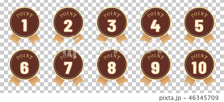 Point label 10 types set - Stock Illustration [46345709] - PIXTA