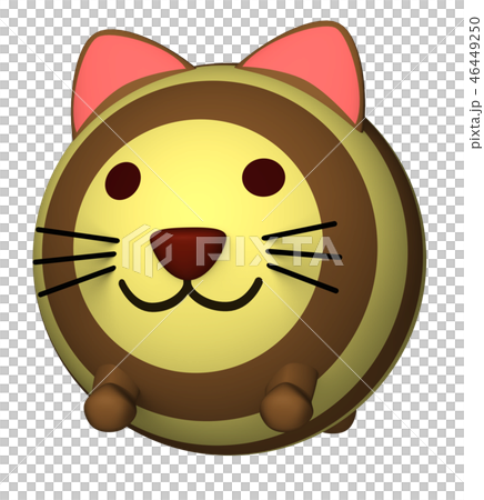 Round cat - Stock Illustration [46449250] - PIXTA