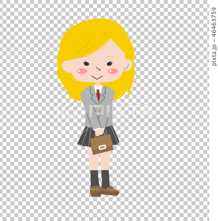 Female student student gal illustration - Stock Illustration [46463759 ...