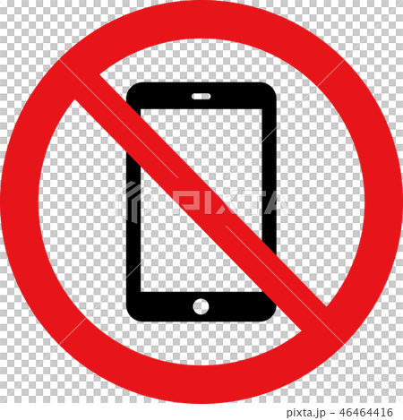 Prohibition mark illustration / cell phone use... - Stock Illustration ...