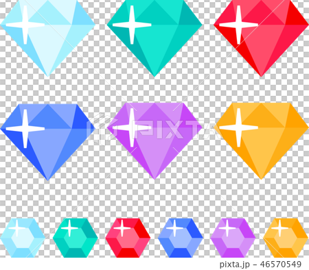 Gem Icon Set - Stock Illustration [46570549] - PIXTA