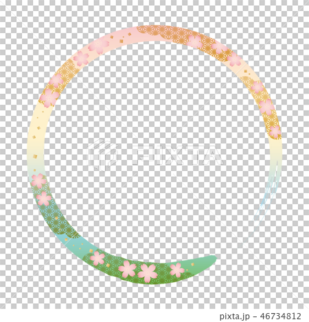 Material-Sakura Frame 2 - Stock Illustration [46734812] - PIXTA