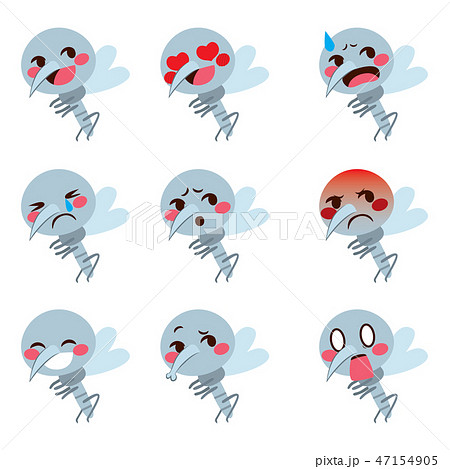 Emoji Mosquito Expressionsのイラスト素材 [47154905] - PIXTA