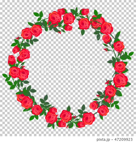 Red rose frame 03 - Stock Illustration [47209923] - PIXTA