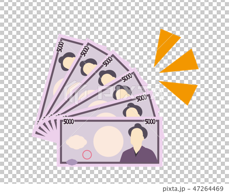Money bill ¥ 5,000 ¥ 5,000 ¥ 5,000 - Stock Illustration [47264469] - PIXTA