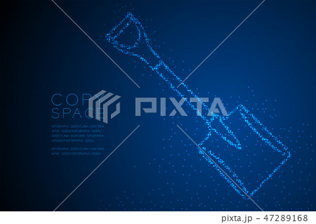 Abstract Geometric Bokeh circle dot pattern Shovelのイラスト素材 [47289168 ...