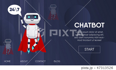 superhero chatbot business conceptのイラスト素材 [47313526] - PIXTA