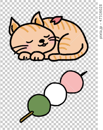 Dumplings with cats - Stock Illustration [47316028] - PIXTA