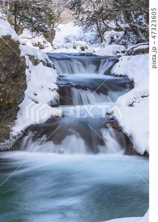 Little Waterfalls Winter Wallpaper