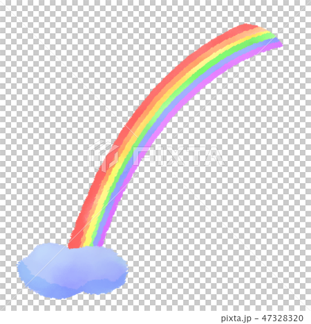 Simple rainbow and clouds - Stock Illustration [47328320] - PIXTA