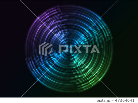 circle digital abstract sheet layer backgroundのイラスト素材 [47364041] - PIXTA