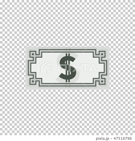 Dollar banknote icon, currency symbol - Stock Illustration [47518798 ...