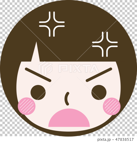 Facial expression circle icon vector color gets... - Stock Illustration ...