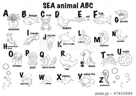 Zoo Animal Alphabet Coloring Pages