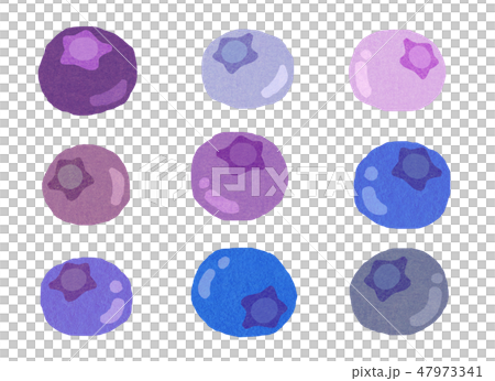 Felt Blueberry Collage - Stock Illustration [47973341] - PIXTA