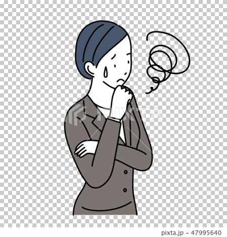 Embarrassing woman gesture illustration pose - Stock Illustration ...