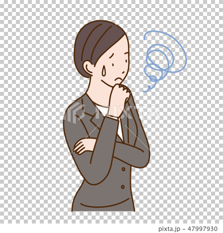 Embarrassing woman gesture illustration pose - Stock Illustration ...