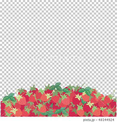 Ichigo Frame Strawberry Strawberry Spring... - Stock Illustration ...