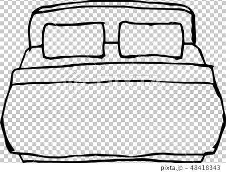 Bed illustration Hand drawing drawing Rough... - Stock Illustration ...