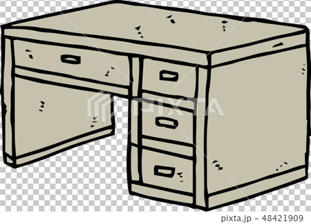 Desk Table Hand Drawing Rough Sketch - Stock Illustration [48421909 ...