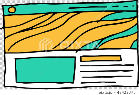 Website mockup rough sketch dummy layout concept - Stock Illustration ...