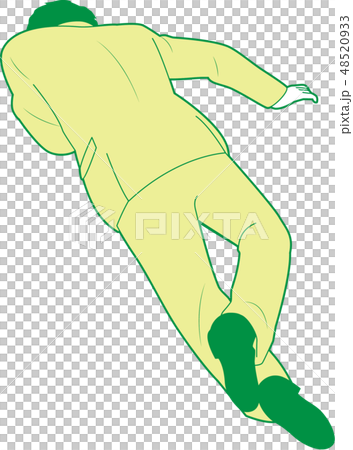 A man who is stumbling and lying down ① - Stock Illustration [48520933 ...